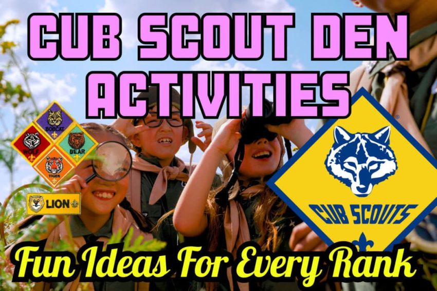 Cub Scout Den Activities: Fun Ideas From Tiger To Webelos Rank ...